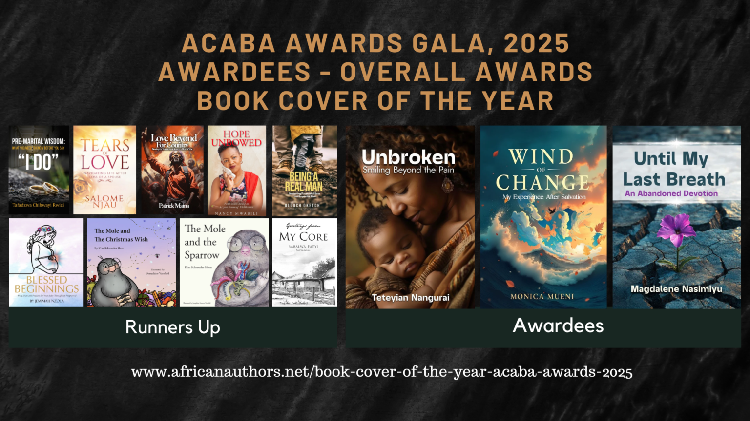 The Kenneth N. Taylor Legacy Award for Book Cover of the Year - African ...